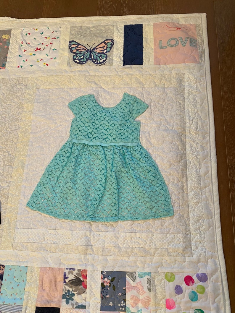 Handmade Memory Quilt From Baby Clothes | Etsy