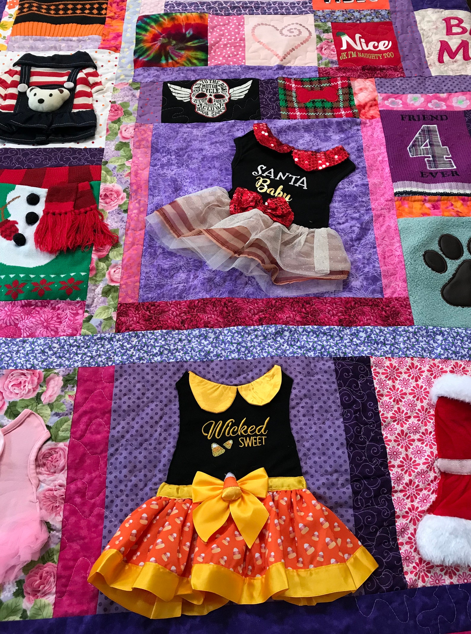 Handmade Memory Quilt From Pet Clothing - Etsy