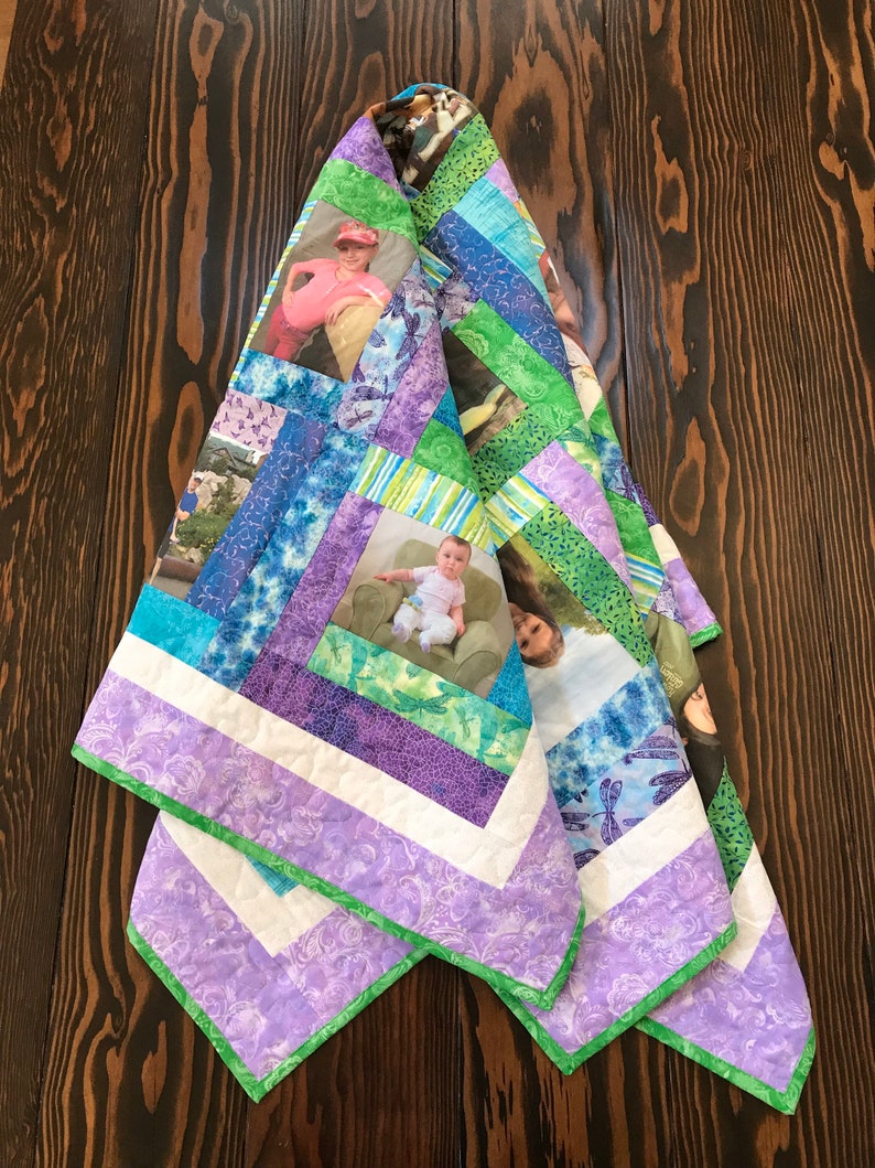 Handmade Photo Memory Quilt - Etsy