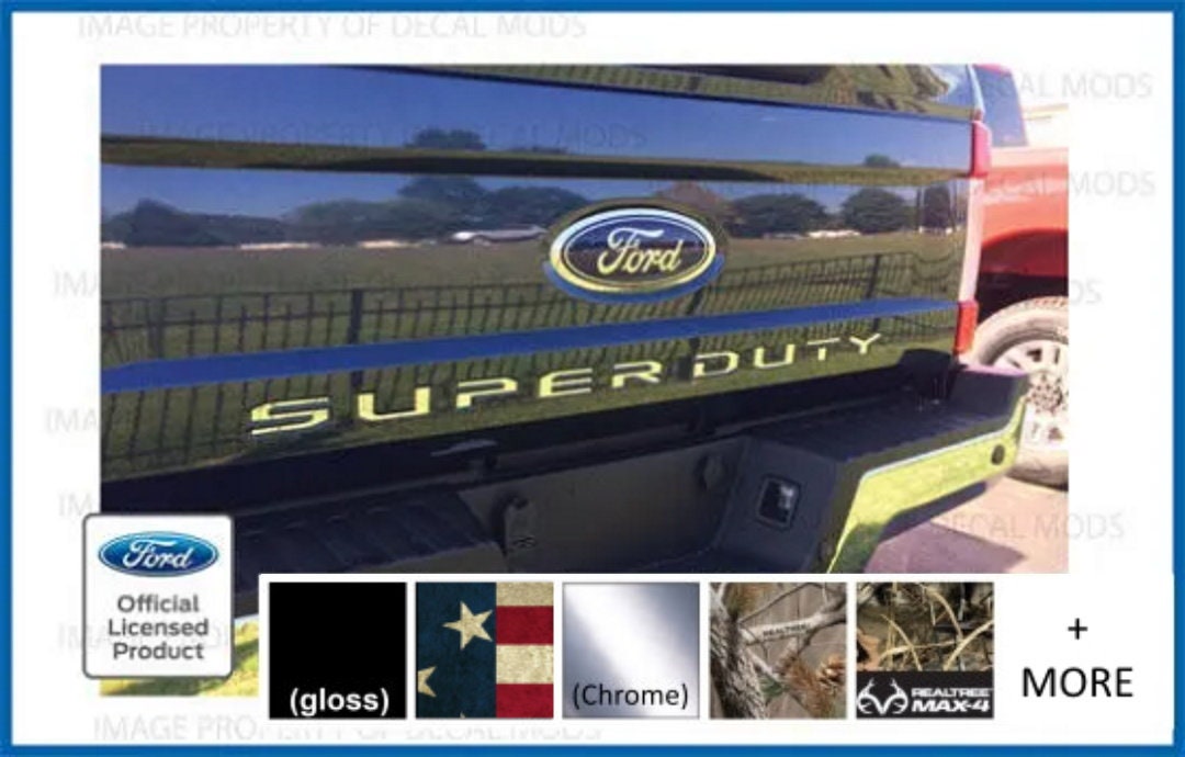 2017 - 2019 Ford SUPER DUTY Letter Inserts (thin) for Tailgate F250 ...