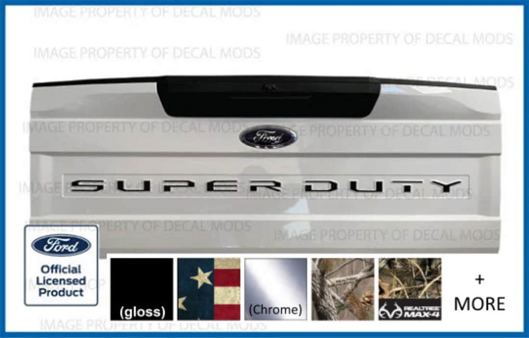 2020-2022 Ford SUPER DUTY Letters (thin) for Tailgate Raised Lettering ...