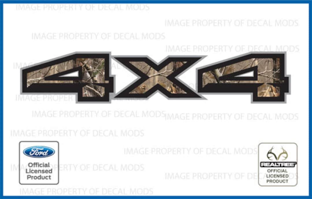 Ford F150 4X4 Realtree AP Decals Truck Stickers (2015-2020) - AP (set ...