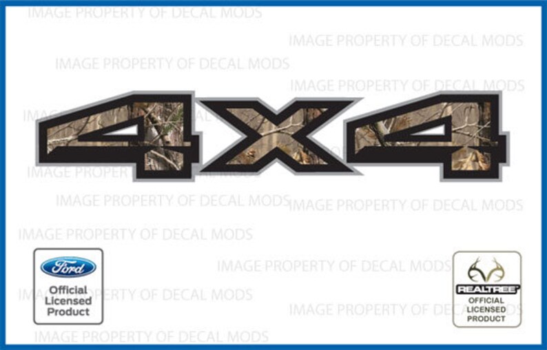 Ford F150 4X4 Realtree AP Decals Truck Stickers 2015-2020 AP set of 2 ...