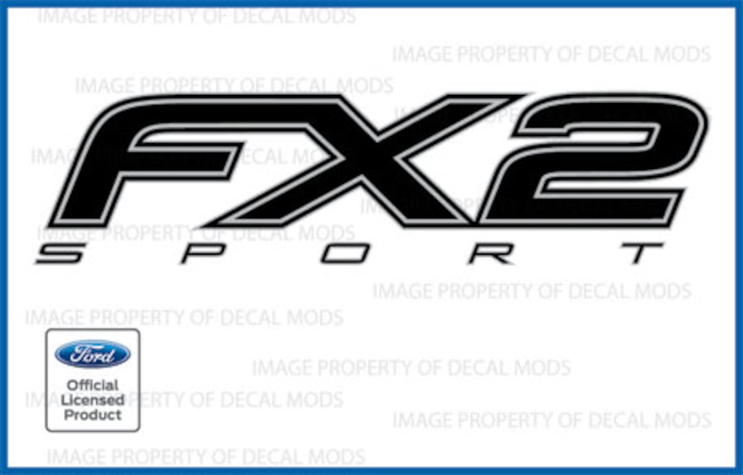 Ford F150 FX2 Sport Decals Truck Stickers Black Blackout (2012, 2013 ...