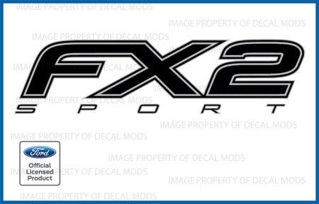 Ford F150 FX2 Sport Decals Truck Stickers Black Blackout (2012, 2013 ...