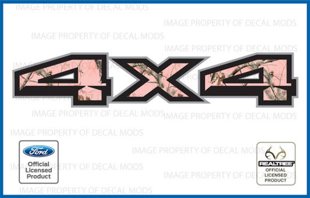 Ford F150 4X4 REALTREE APC Pink Decals Truck Stickers (2015-2020) - APC ...