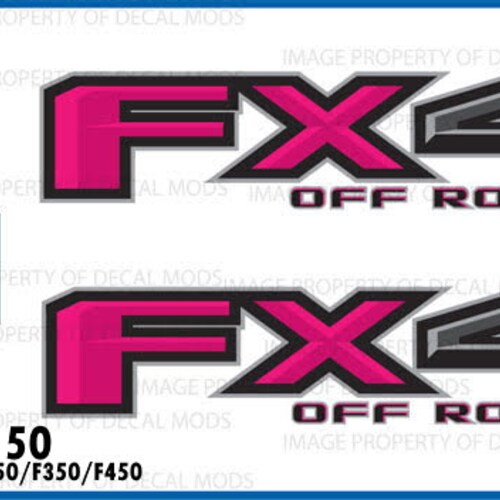 FX4 off Road Decals Truck Stickers HOT PINK Fits Ford F150 - Etsy