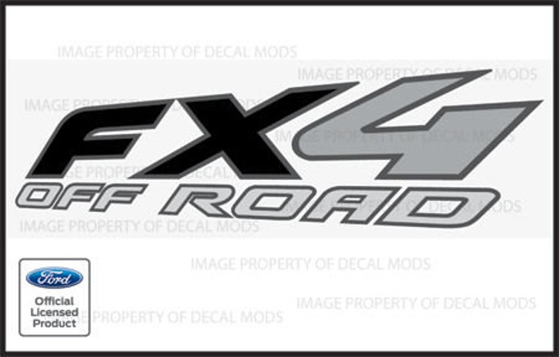 Ford F150 FX4 Gray & Black Offroad Decals Truck Stickers (1997 - 2008 ...