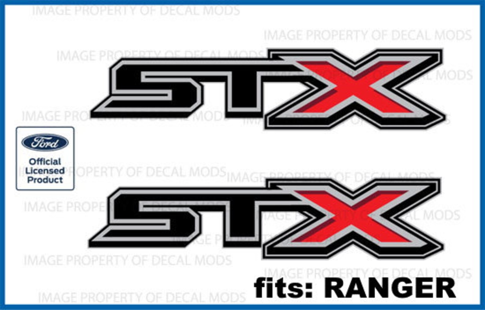 Ford RANGER STX Decals Stickers (2019-2020) Set of 2 Officially ...
