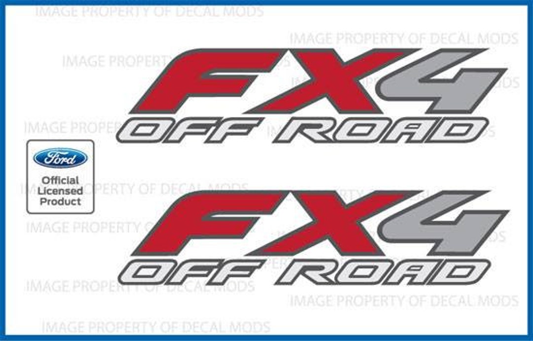 Ford F250 F350 F450 FX4 off Road Decals Stickers -F (1997-2010) Super ...