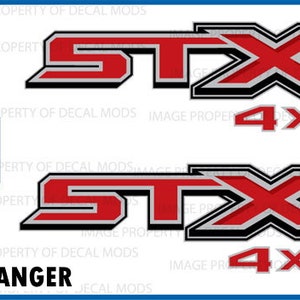 Ford RANGER STX 4X4 Decals Stickers (2019-2020) Set of 2 Officially ...