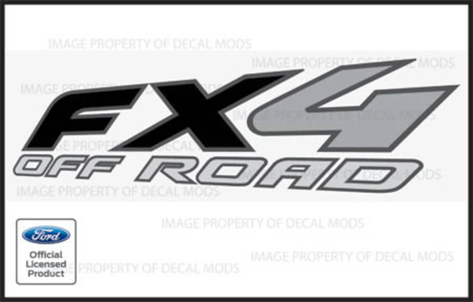 Ford F250 F350 F450 FX4 Black & Gray off Road Decals Stickers - FB ...