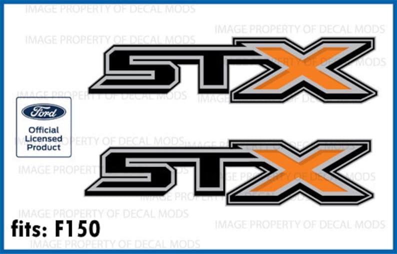 Ford F150 STX Decals Stickers (2015-2020) Set of 2 Officially Licensed ...
