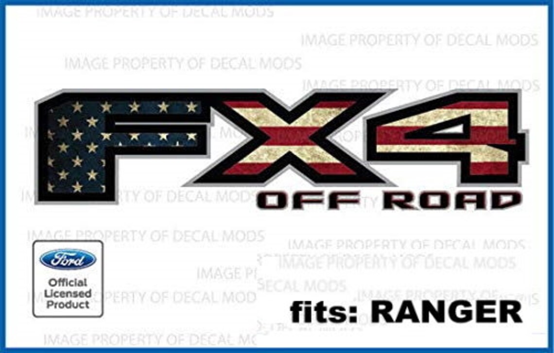 FX4 off Road Decals Truck Stickers American Flag / Stars and Stripes ...