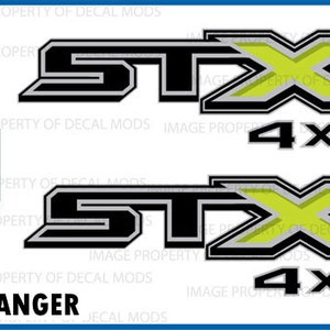Ford RANGER STX 4X4 Decals Stickers (2019-2020) Set of 2 Officially ...