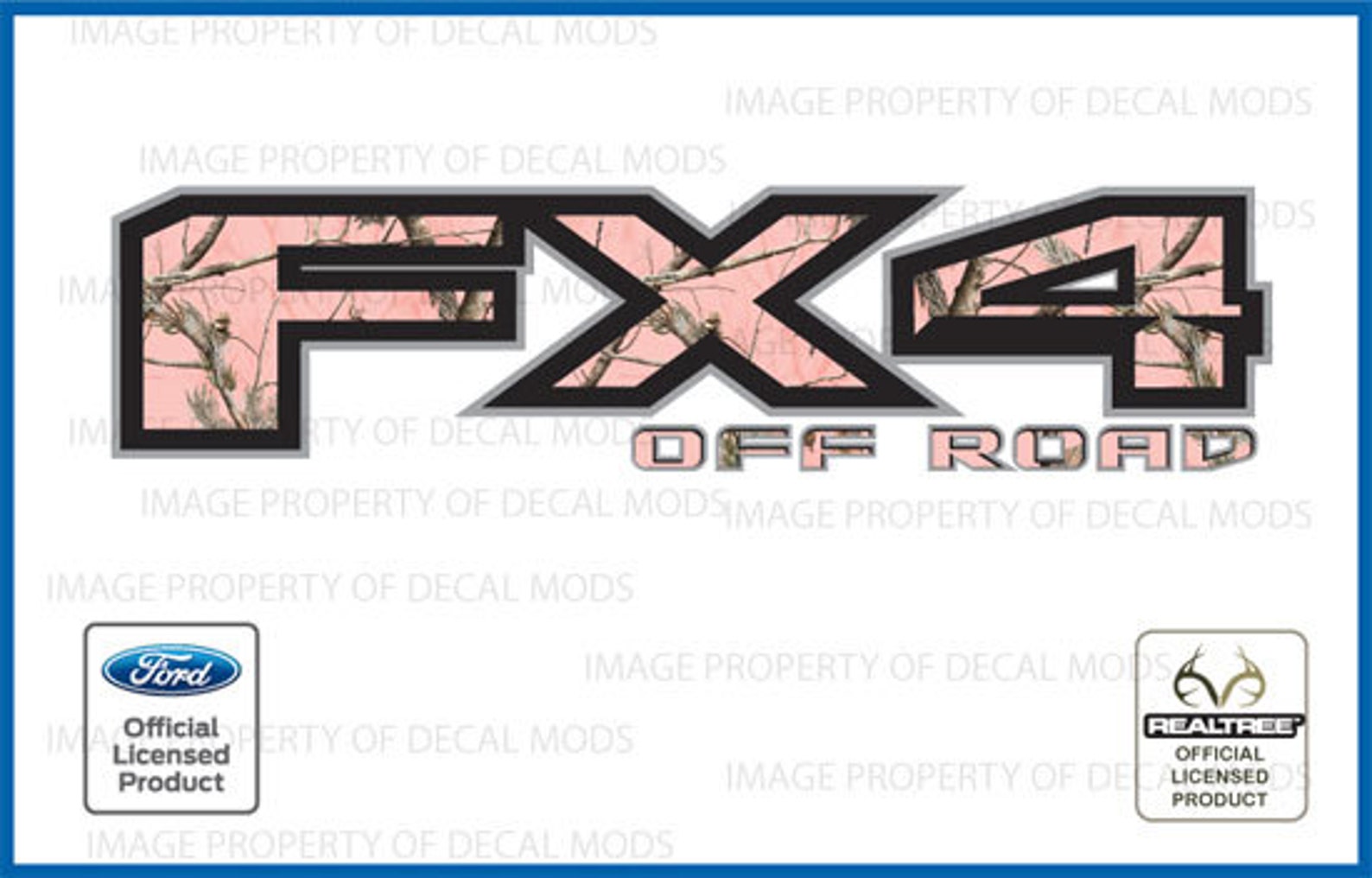Ford F150 FX4 REALTREE APC Pink off Road Decals Truck Stickers (2015 ...
