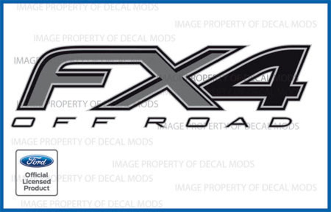Ford F150 FX4 off Road Decals Gray Grey Truck Stickers (2012, 2013 ...