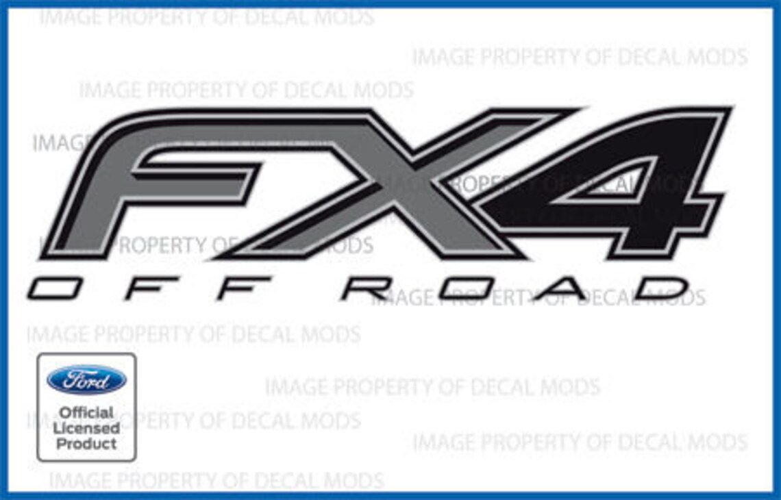 Ford F150 FX4 off Road Decals Gray Grey Truck Stickers (2012, 2013 ...