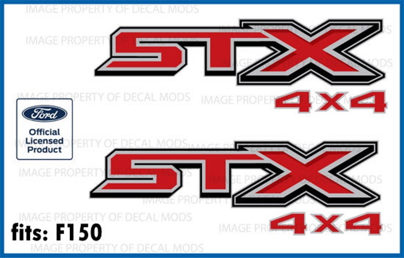 Ford F150 STX 4X4 Decals Stickers (2015-2020) Set of 2 Officially ...