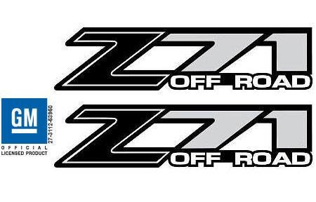 Chevy Silverado / GMC Sierra Z71 off Road Black Decals - Etsy