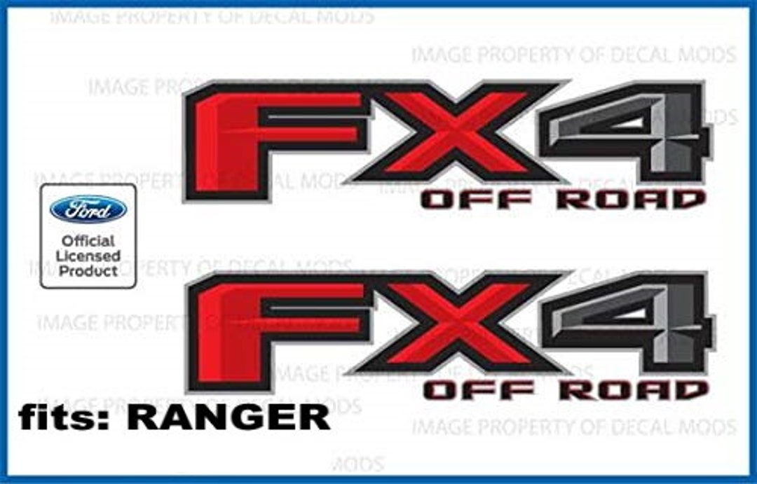 FX4 off Road Decals Truck Stickers Fits Ford RANGER (2019-2022) and ...