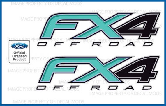 Black Ford Emblem Official Ford FX4 Off-Road Decal Set For 2012-2014 ...