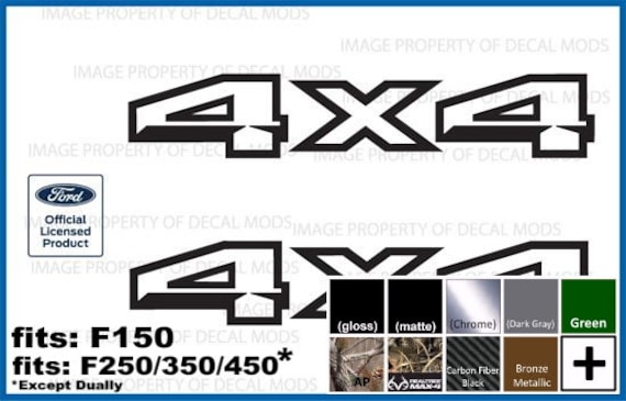 4x4 Decals Stickers for Ford F150 2015-2020 Also Fits F250 | Etsy