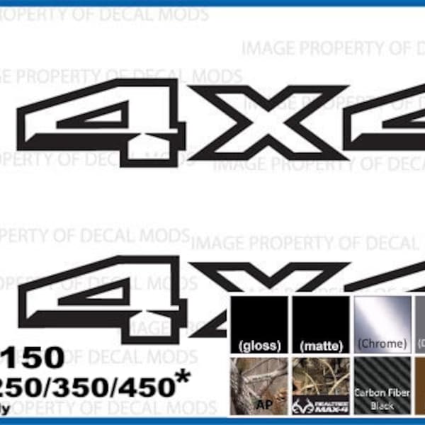 Ford F250 4x4 Decals - Etsy