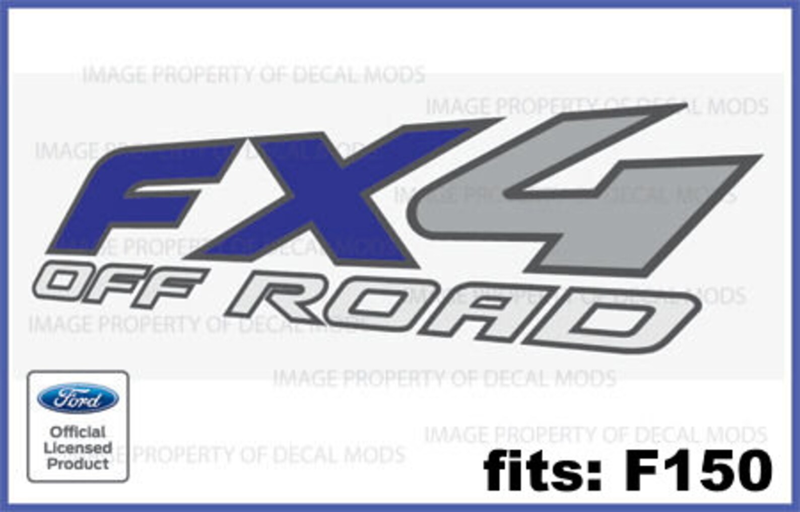 Ford F150 Blue FX4 Offroad Decals Truck Stickers (1997 - 2008) - FBLU ...