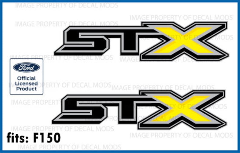 Ford F150 STX Decals Stickers (2015-2020) Set of 2 Officially Licensed ...