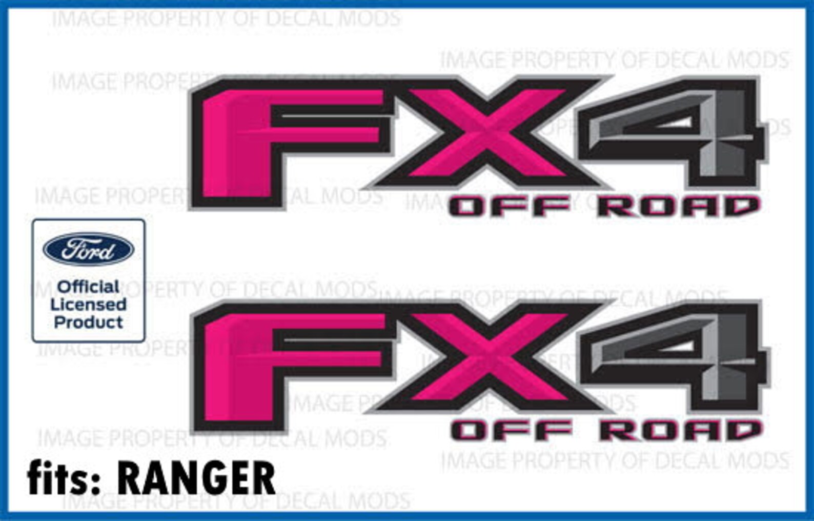 FX4 off Road Decals Truck Stickers Hot PINK Fits Ford RANGER | Etsy
