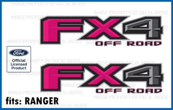 FX4 off Road Decals Truck Stickers Hot PINK Fits Ford RANGER | Etsy