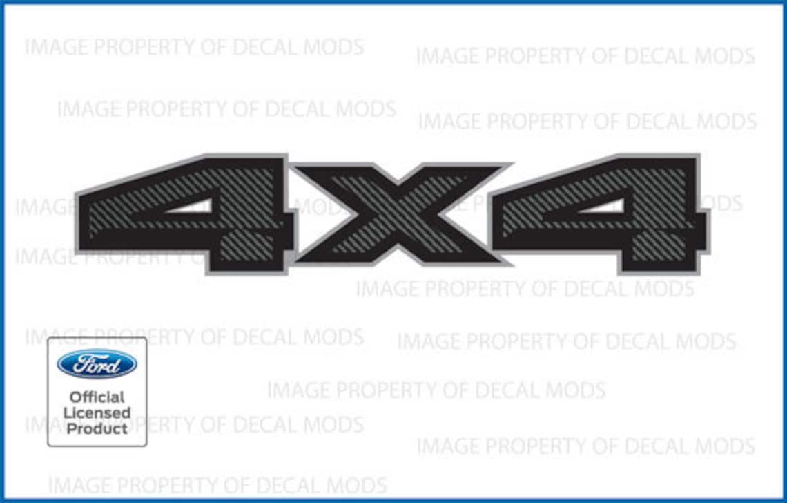 Ford F150 4X4 Decals Truck Stickers Carbon Fiber Black Pattern - Etsy
