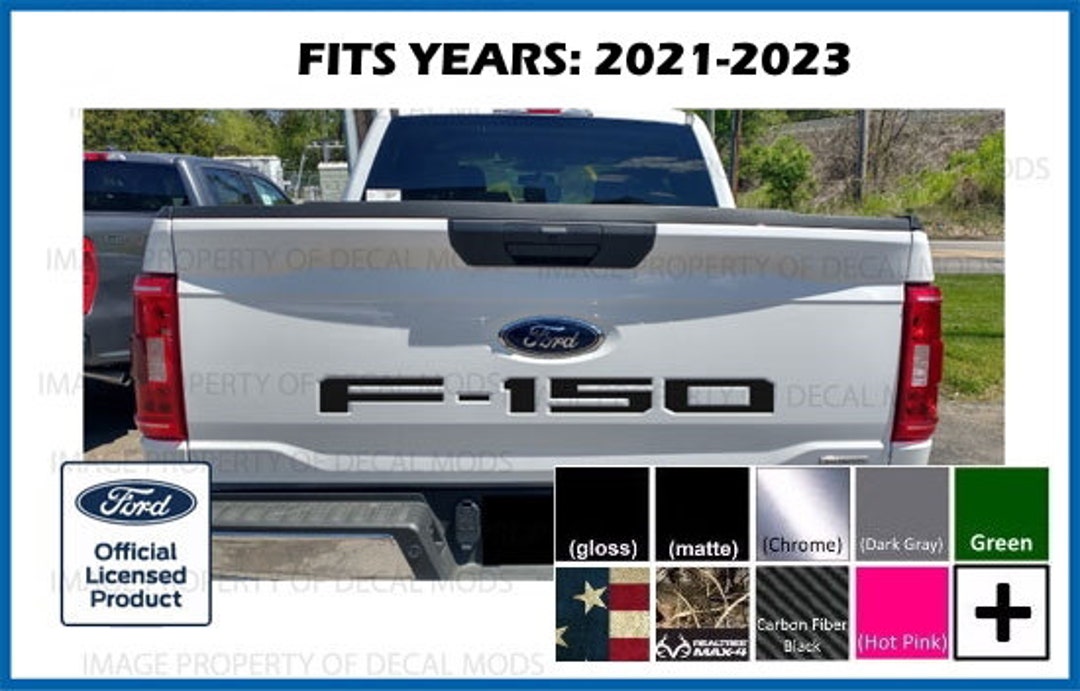 2021-2023 Ford F150 Tailgate Letter Inserts Decals Stickers fits ...