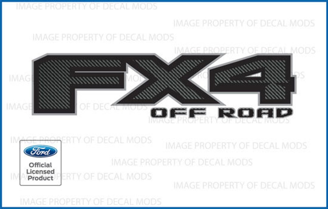 Ford F150 FX4 off Road Decals Truck Stickers Carbon Fiber Black Pattern ...