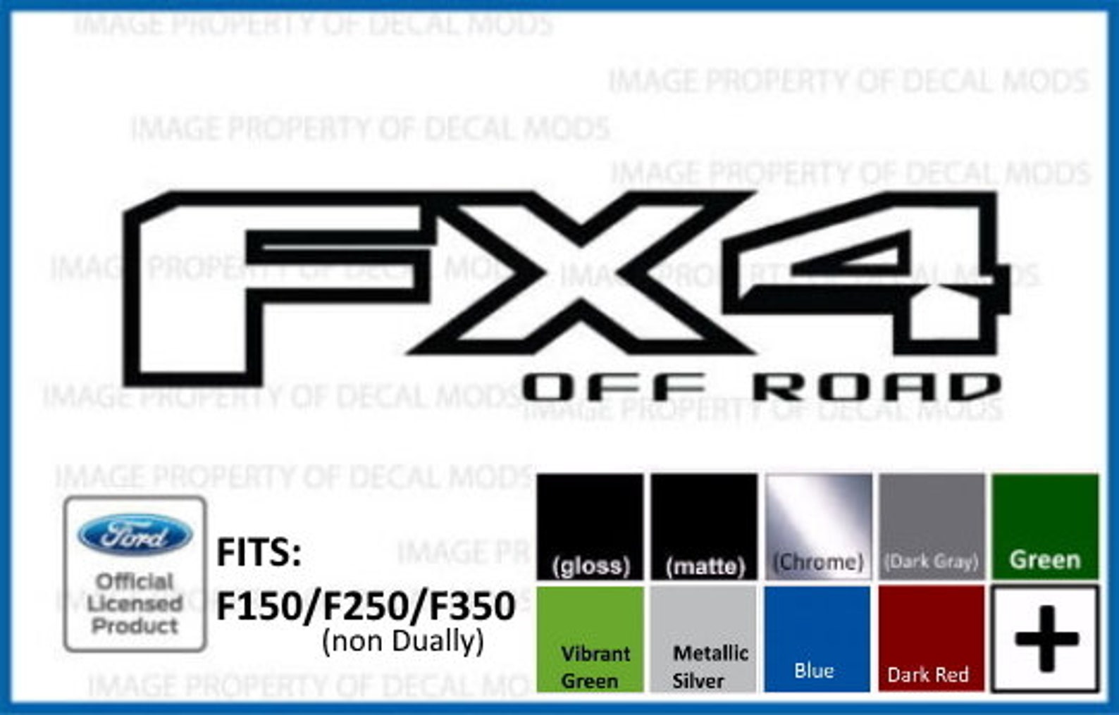 FX4 Offroad Decals Stickers for F150 (2015-2020) (set of 2) Officially ...