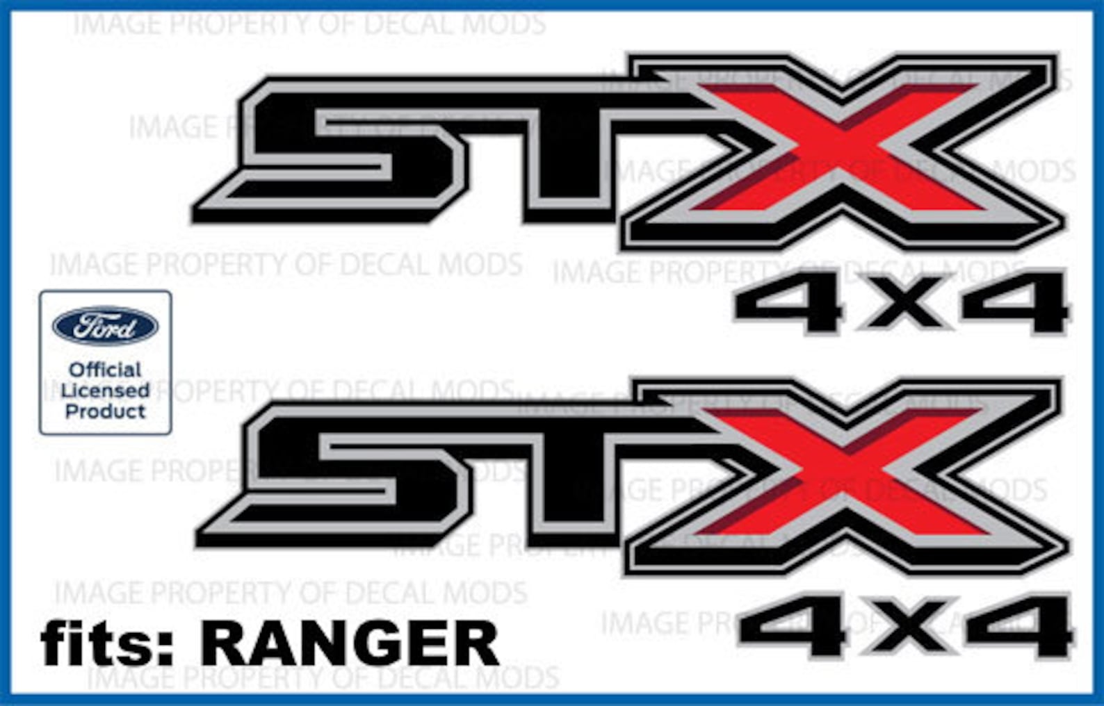 Ford RANGER STX 4X4 Decals Stickers 2019-2020 Set of 2 - Etsy.de