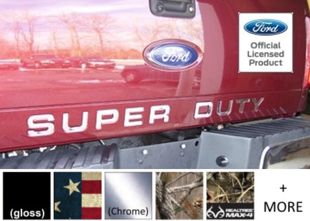 Ford 2008-2016 SUPER DUTY Letter Inserts (thin) for Tailgate (2008-2016 ...