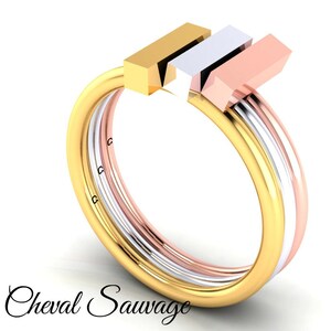 Stackable Bar Ring - Etsy