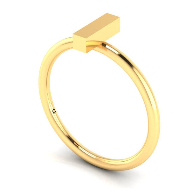 Stackable Bar Ring - Etsy