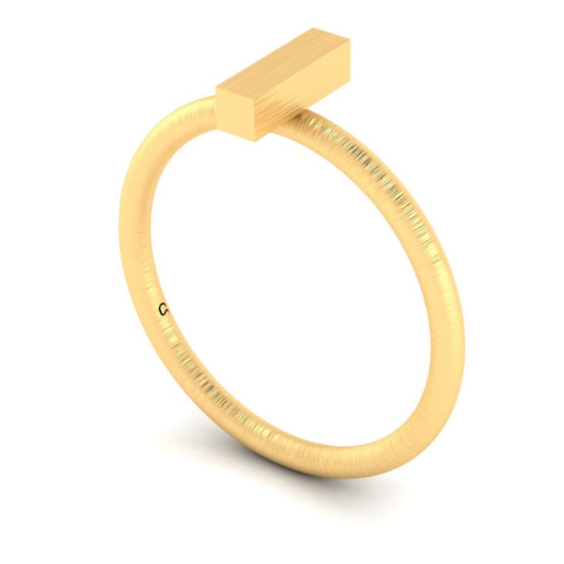 Stackable Bar Ring - Etsy