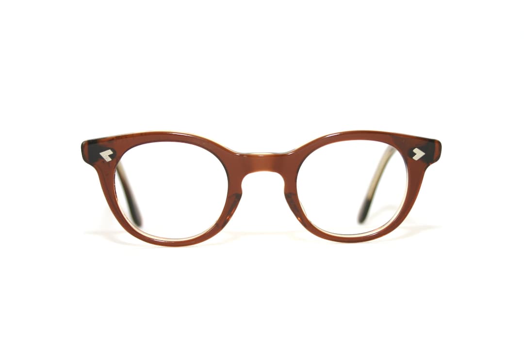Eyeglasses 1950s Germany Frame Eye Glasses Men Rx Brown Small 40-24-140 ...