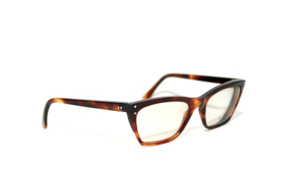 French Eyeglasses 1950's Original Women's Chestnut Br… - Gem