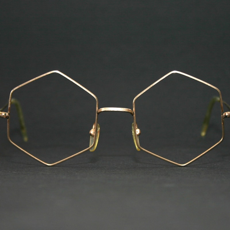 Octagon Eyeglasses - Etsy