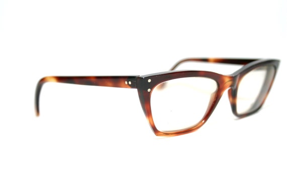 French Eyeglasses 1950's Original Women's Chestnut Br… - Gem
