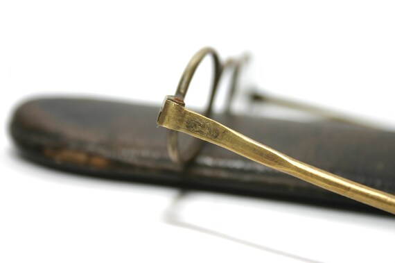 1800's Antique Eyeglasses Brass Oval Spectacles Frame… - Gem