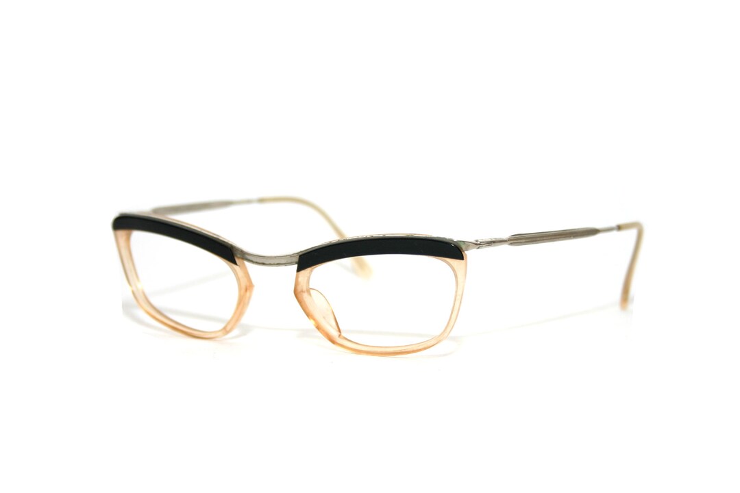French Cat Eye Eyeglasses Frame 60's Women's Nickel - Etsy