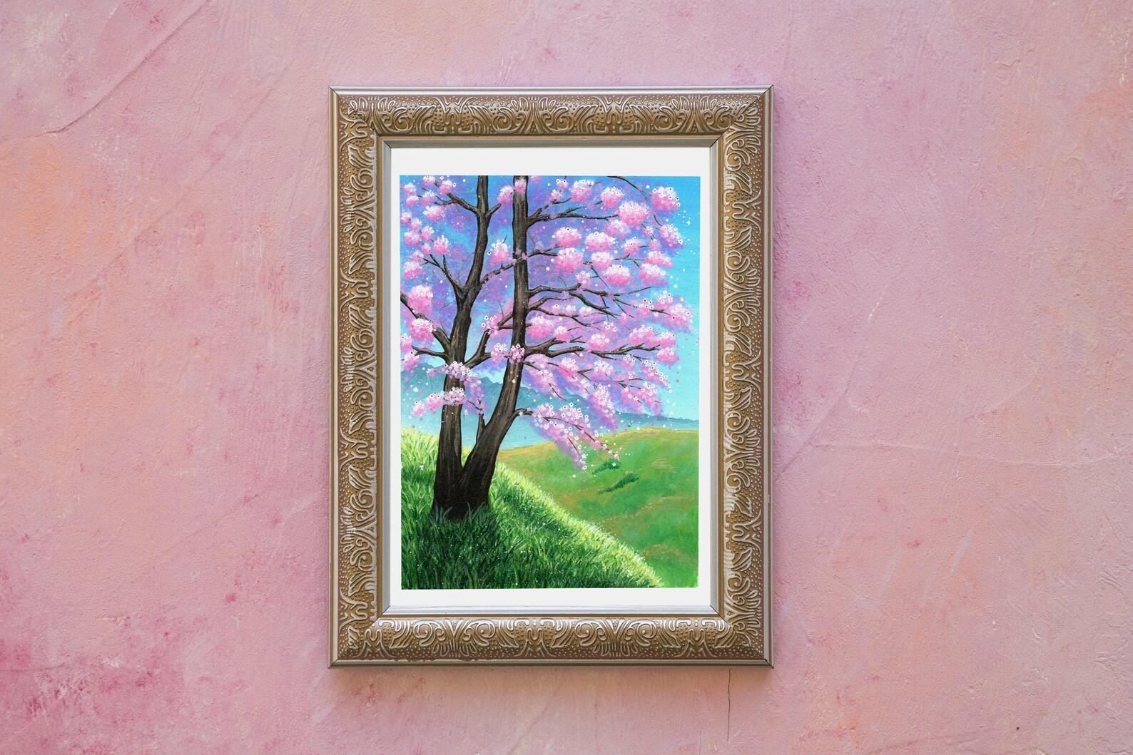 Acrylic Sakura Cherry Blossom Tree Fine Art Print Recycled | Etsy