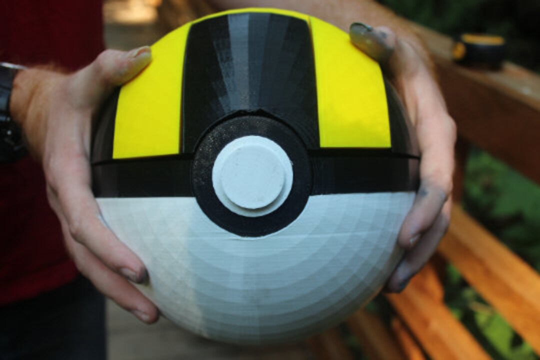 Large 3D Printed Pokeballs - Etsy