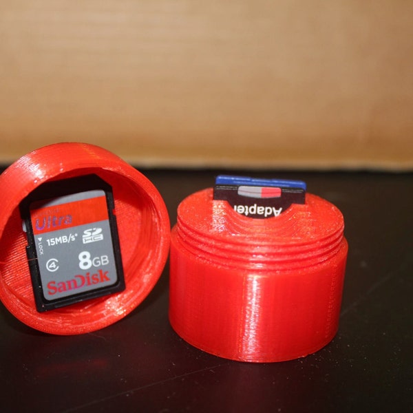 3d Printed Sd Card Holder - Etsy